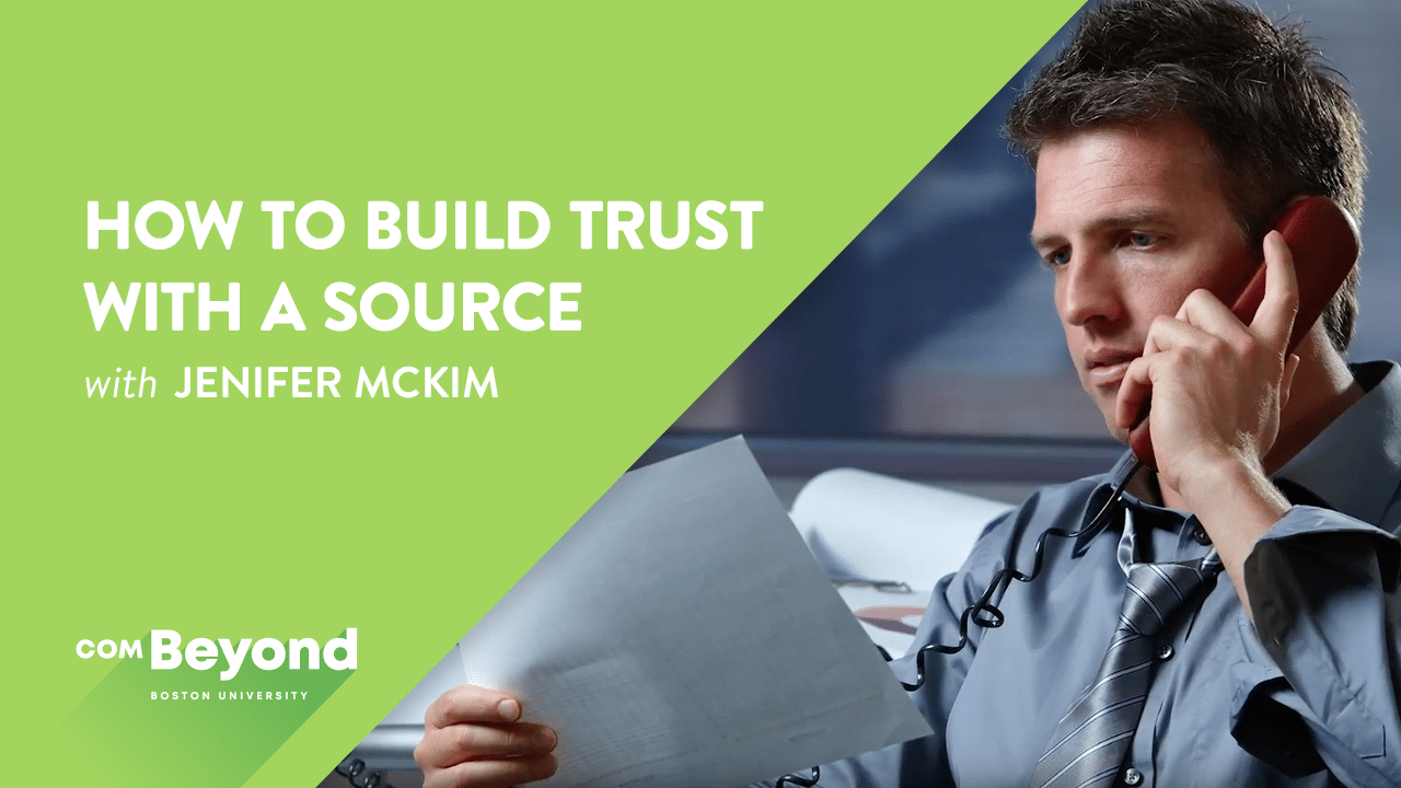 How to build trust with a source - COM Beyond